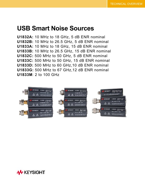 USB Smart Noise Sources PDF Asset Page | Keysight